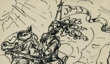 Originele pentekening van de Belgische kunstenaar Alfred Ost kopen