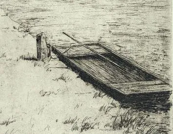 Etching by the Belgian artist Casimir Heymans