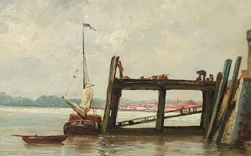 19de eeuw schilderij van de Belgische schilder Charles Boland