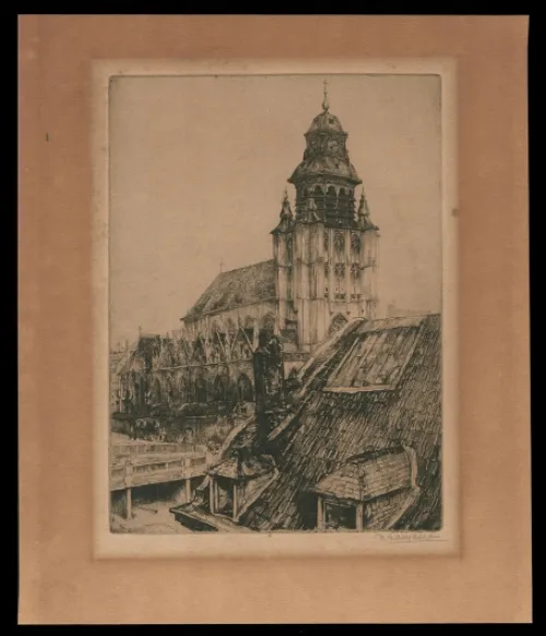 Buy signed etching of the Belgian etcher Désiré Naeyaert