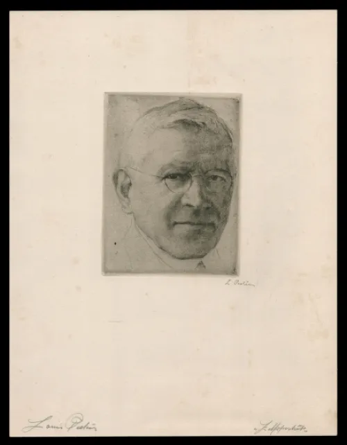 Acheter un autoportrait de l'artiste, graveur Louis Peeters