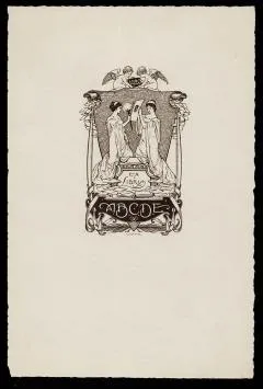 Een ex libris kopen van de graficus, schilder André Carpentier