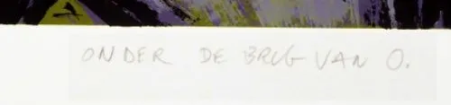 Litho van Belgische kunstenaar Frank Maieu uit 1988
