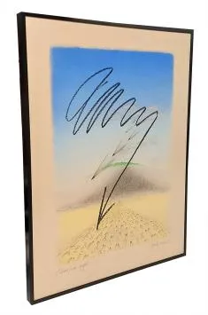 Buy pastel drawing from 1981 by Belgian artist Frank Maieu