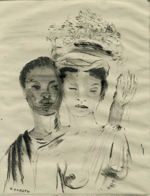 Ets uit 1948 van de Belgisch kunstenaar Frans Dille kopen