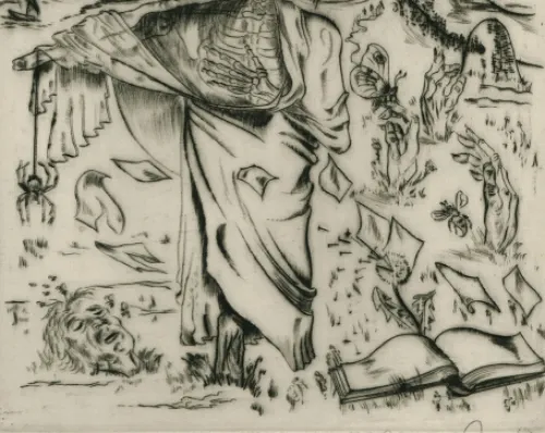 Grafisch kunstwerk van de Belgisch kunstenaar Frans Dille kopen