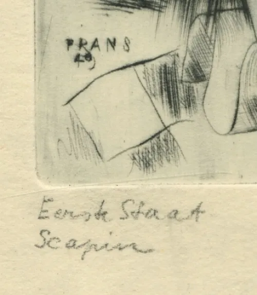 Ets uit 1949 van de Belgisch kunstenaar Frans Dille kopen