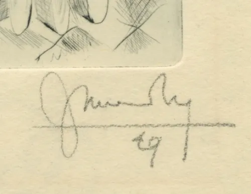 Ets uit 1949 van de Belgisch kunstenaar Frans Dille kopen