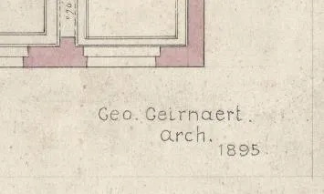 Oeuvre de 1895 de l'artiste belge Georges Geirnaert