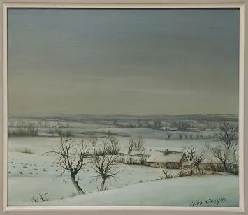 Een winterlandschap van de Belgische schilder Gies Cosyns kopen