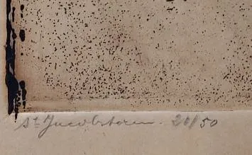 Buy a large etching by the Belgian artist Henri Geertsen