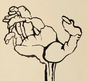 Pentekening van de Belgische kunstenaar Hugo Heyens kopen