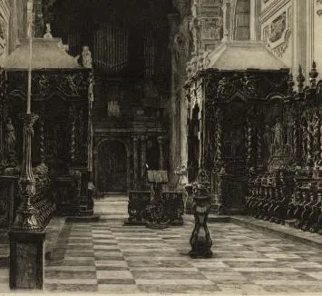 Etsen van de Belgische etser Jan de Cooman kopen, abdij Averbode