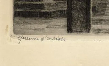 Etsen van de Belgische etser Jan de Cooman kopen, abdij Averbode