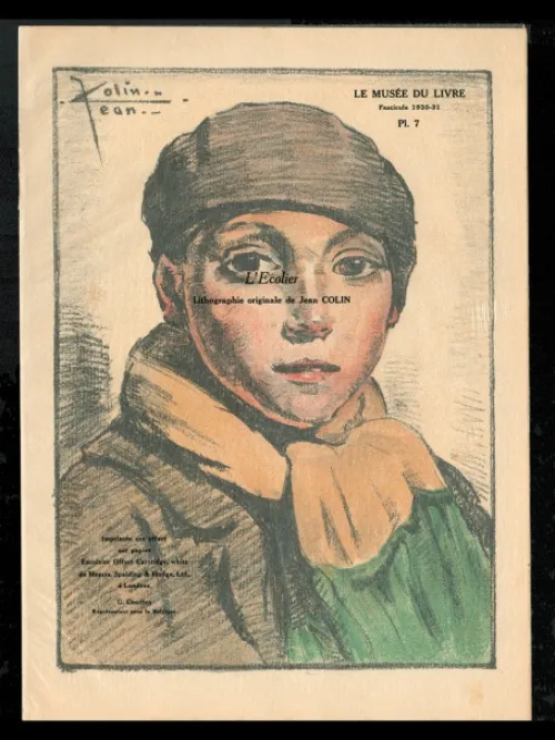 Buy lithograph from 1930 by Belgian painter Jean Colin