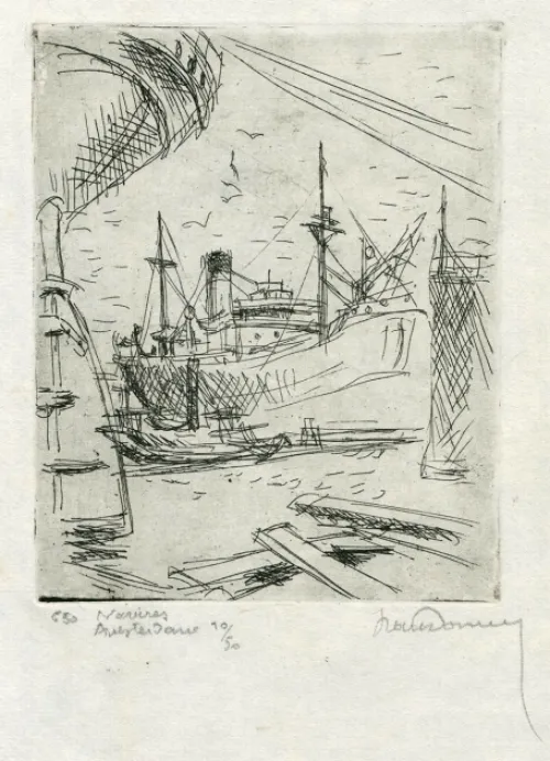 Buy an etching in Mint condition by the Belgian artist Jean Donnay