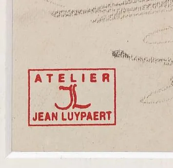 Pencil drawing by the Belgian artist Jean Luypaert