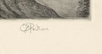 Grote ets van de Brusselse kunstenaar, etser Jef Codron kopen