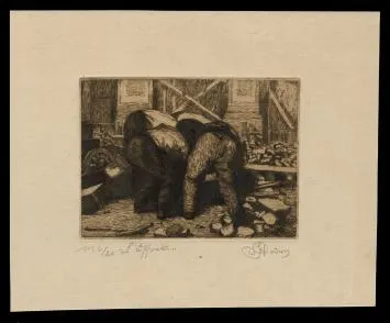 Buy an etching by the Brussels artist, etcher Jef Codron