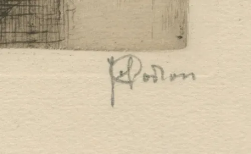 Ets van de Brusselse kunstenaar, etser Jef Codron kopen