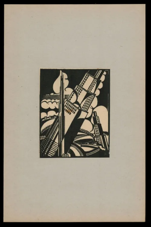 Buy woodcut by the Belgian artist Joris Minne from 1930