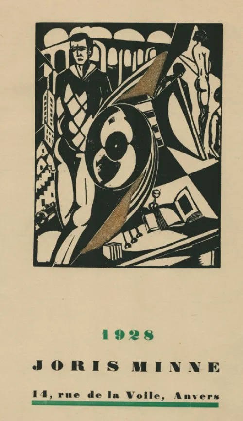 Houtsnede 1928 van de Belgische kunstenaar Joris Minne kopen