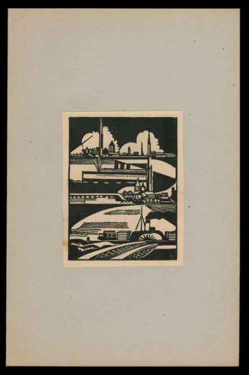 Buy woodcut by the Belgian artist Joris Minne from 1930