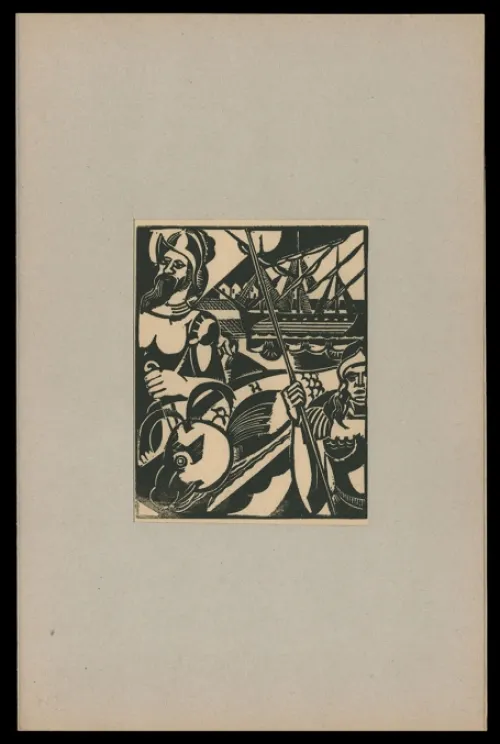 Woodcut, 1930 by the Belgian graphic artist Joris Minne from 1930 buy