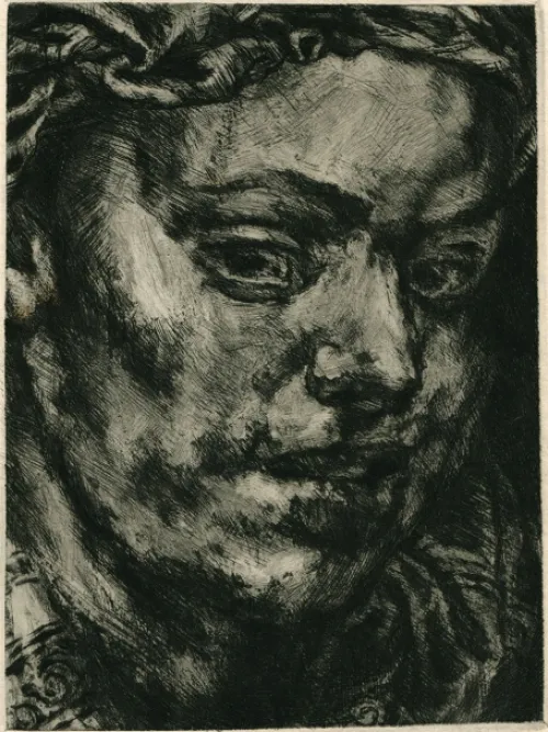 An etching by the Belgian artist Joseph Verdegem
