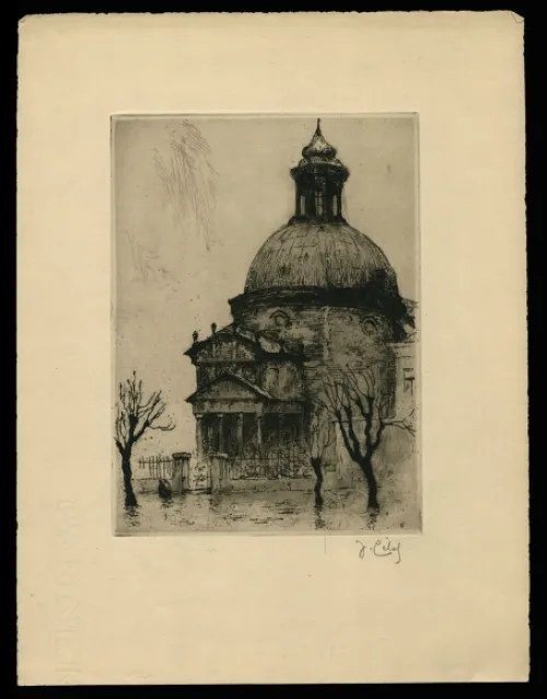 Buy a Brussels etching by the Antwerp artist Julien Célos