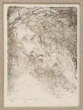 Litho van de Belgische kunstenaar Julien Van de Veegaete