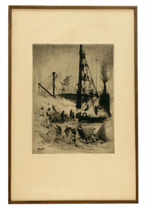 Ets van Kurt Peiser kopen, een Antwerpse graficus Belgische kunstenaar