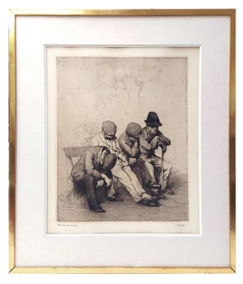 Grote ets van de Belgische etser Kurt Peiser kopen