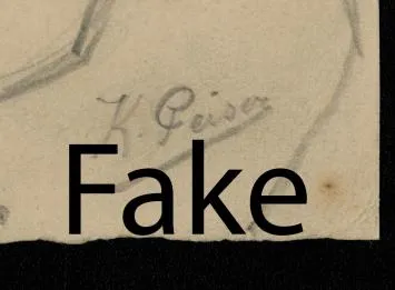 Tekening van de Belgische graficus en etser Kurt Peiser kopen