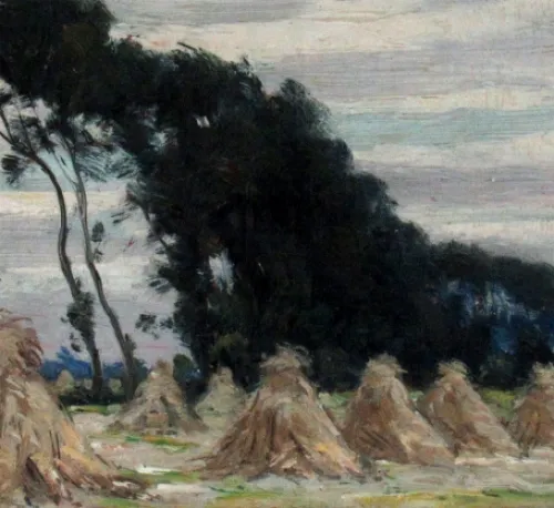 Schilderij van de Belgische kunstenaar, schilder Louis Clesse