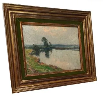 Peinture de l'artiste, peintre et graveur belge Louis Clesse.