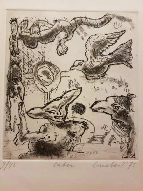 Ets van Artist: Lucebert, Lubertus Jacobus Swaanswijk (1924 - 1994)