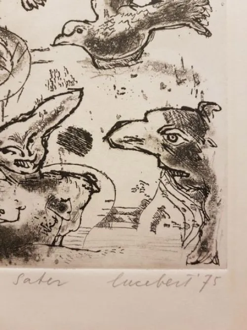 Ets van Artist: Lucebert, Lubertus Jacobus Swaanswijk (1924 - 1994)