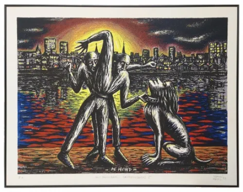 Litho van Belgische kunstenaar Frank Maieu kopen