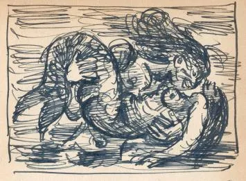 Buy ink drawing by the Belgian artist Frans Masereel