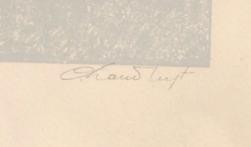 Een litho van de Belgische kunstenaar octave landuyt kopen