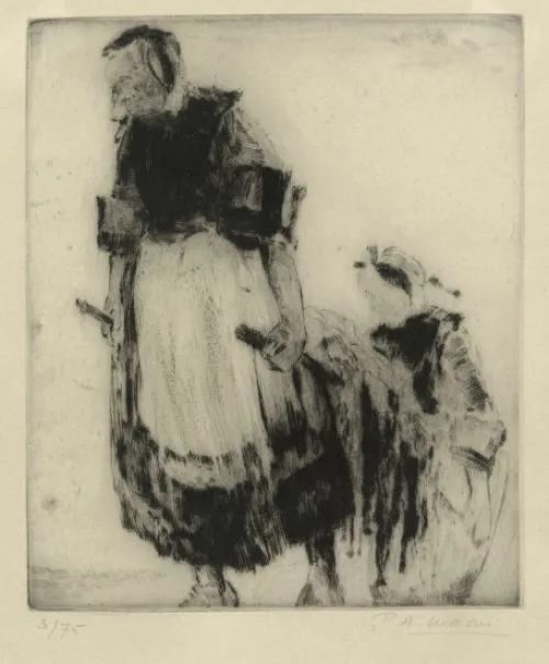Buy a numbered etching by the Belgian artist Paul Masui