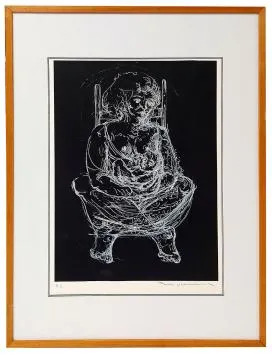 Buy linocut by the Belgian artist Paul Verbeeck