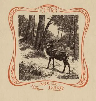 Buy graphic artwork, ex libris from the artist Rodolphe Lutter