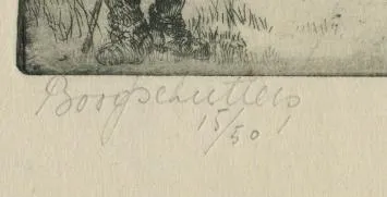 Buy an etching by the Belgian artist, etcher René De Coninck
