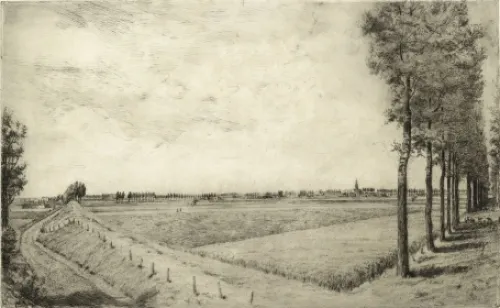 Prosperpolder, ets kopen van de Belgische etser Romain Malfliet