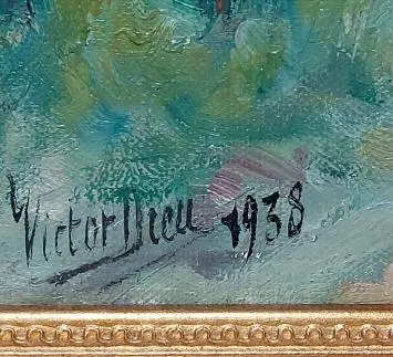 Painting from 1938 by the Walloon painter Victor Dieu