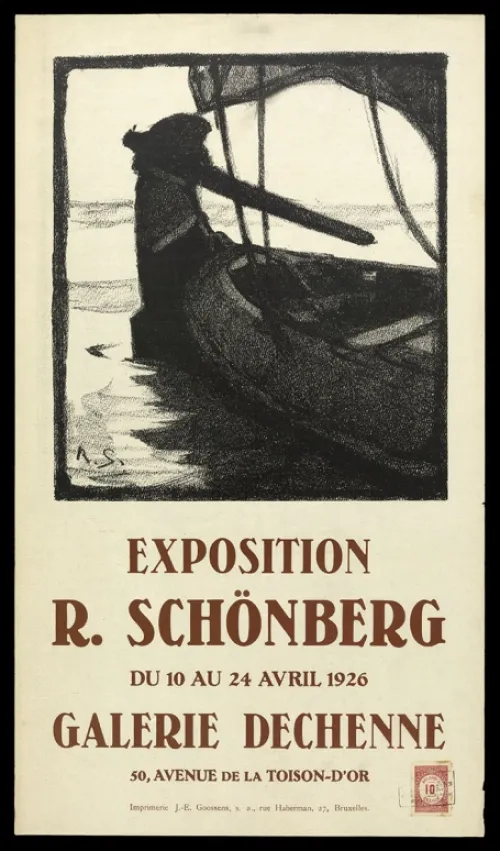 Lithograph poster from 1926 by the graphic artist Rodolphe Schönberg