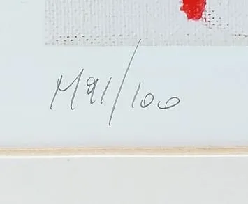 Kunstwerk papier van de Belgische kunstenaar Christian Silvain kopen