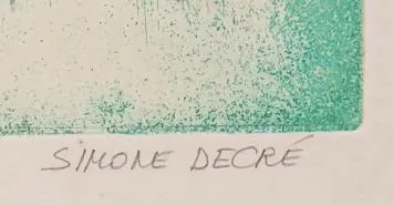 Grafisch kunstwerk van de Belgische kunstenares Simone Decré